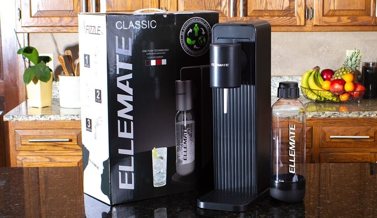 New in box Ellemate Classic water Carbonation carbonator Machine Black– FatMan's Garage, LLC