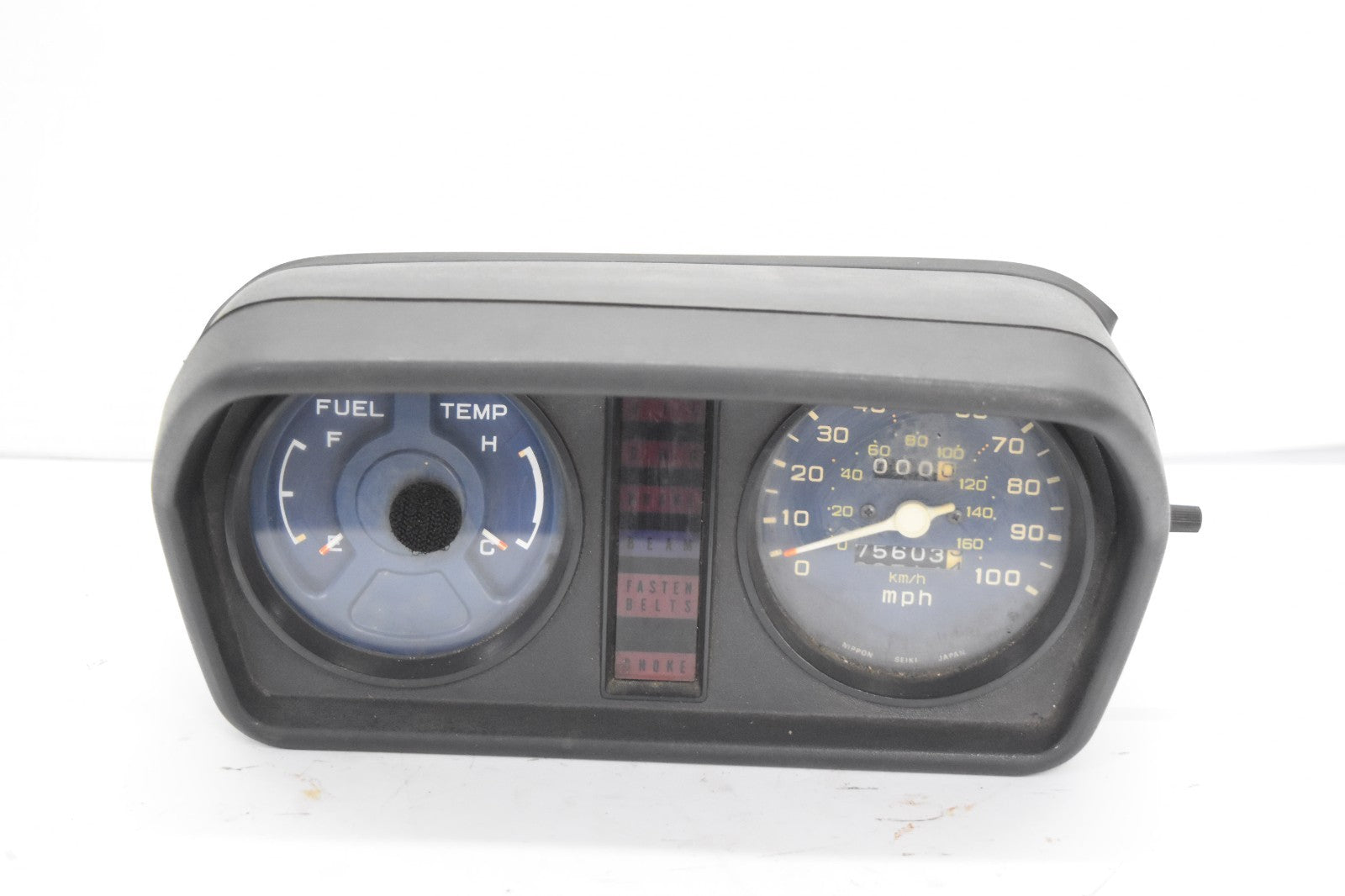 1978 Honda civic cvcc speedometer fuel temp gauge instrument cluster 7 ...