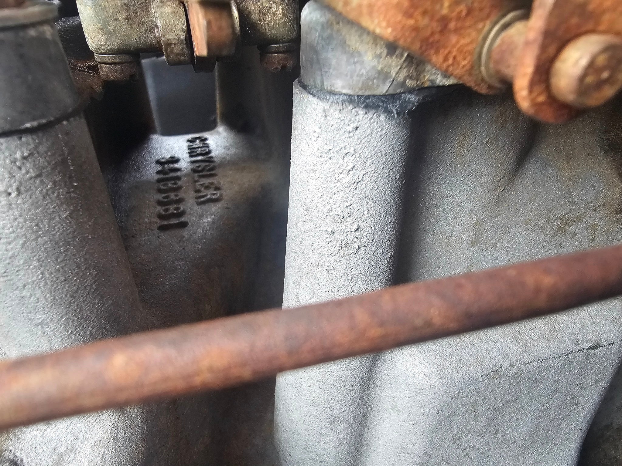 1970 Mopar 340 Six 6 Pack T/A TA AAR Cuda Intake Manifold Carburetor C ...