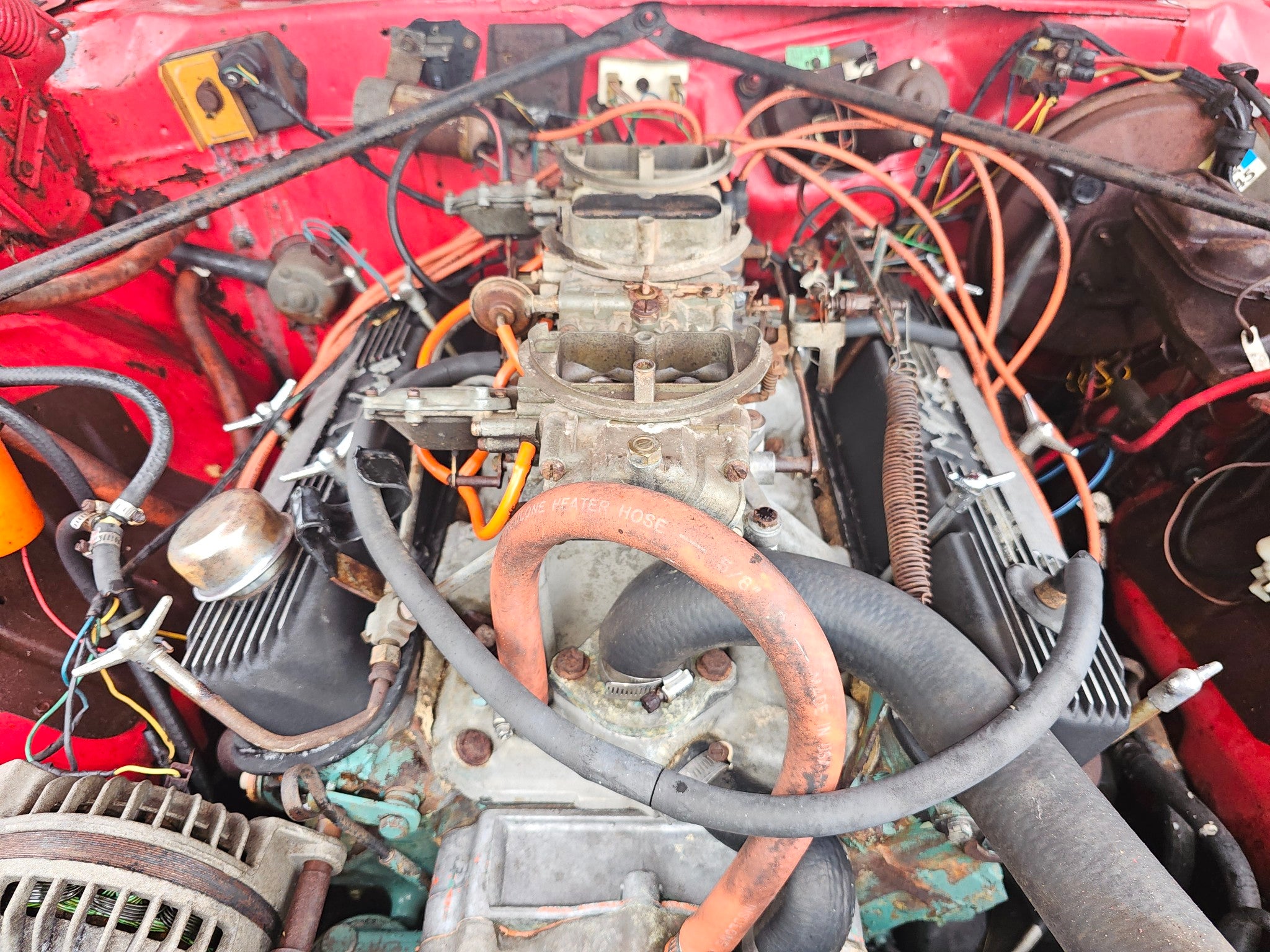 1970 Mopar 340 Six 6 Pack T/A TA AAR Cuda Intake Manifold Carburetor C ...