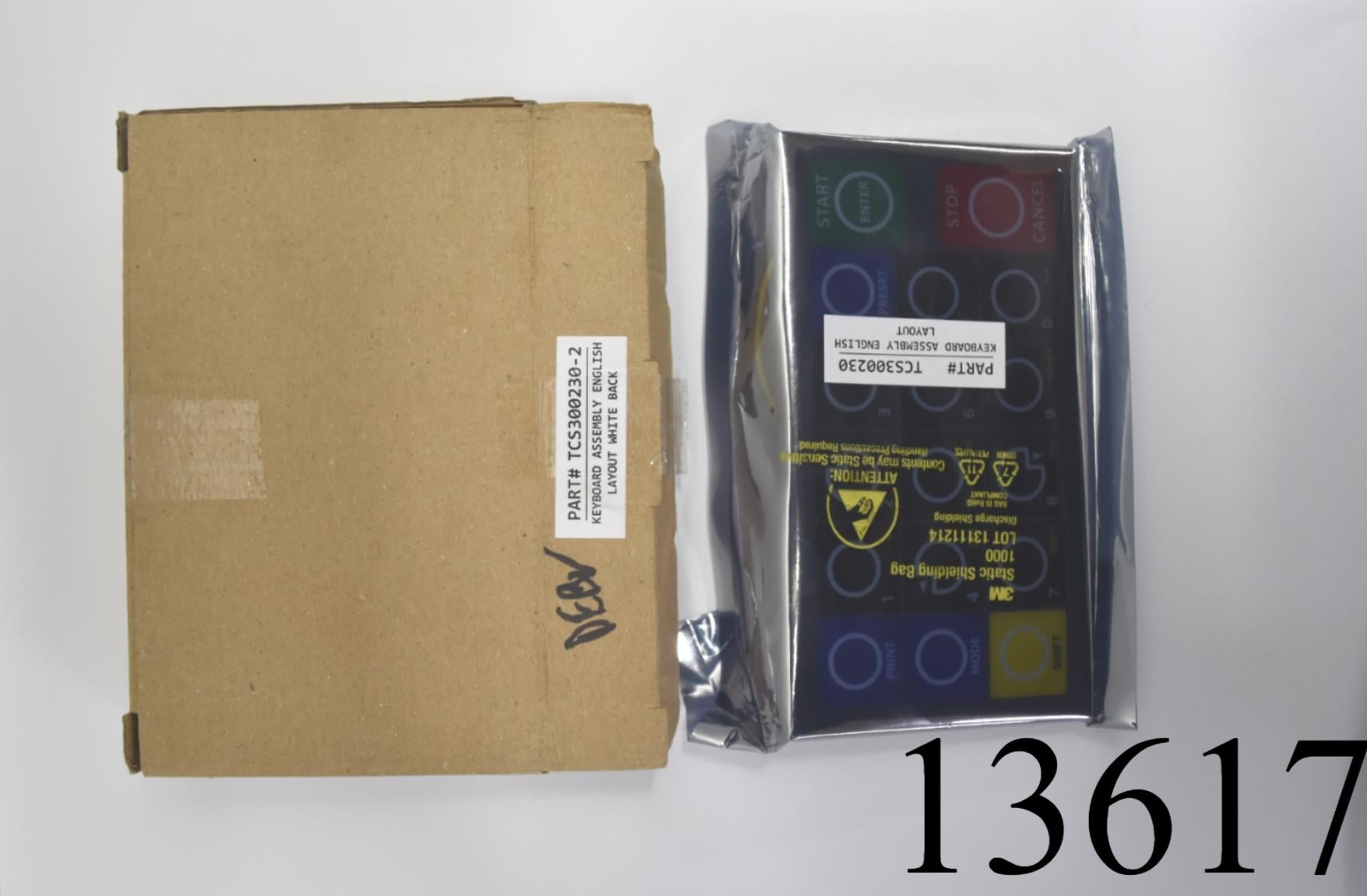 Total Control Systems Keyboard Assembly English TCS3000 TCS300230-2 Wh ...