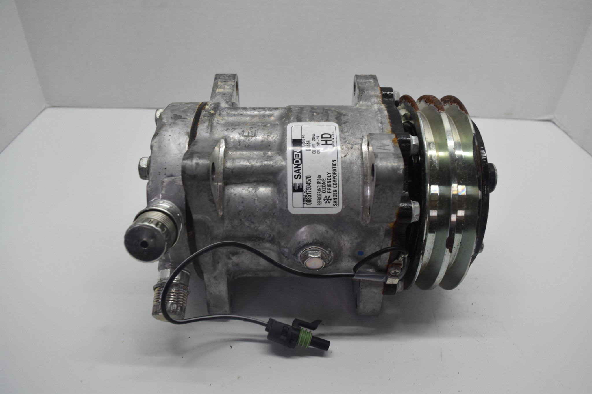 Sanden U4664 Model 2 Groove AC Compressor Multi Fit 008617504570 ...