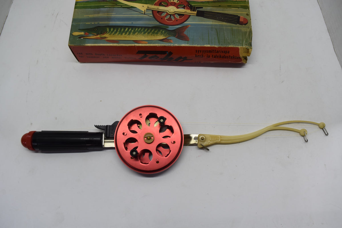 Vintage Teho Normark 3 Summer Winter Ice Fishing Rod Finland Depth Fin ...
