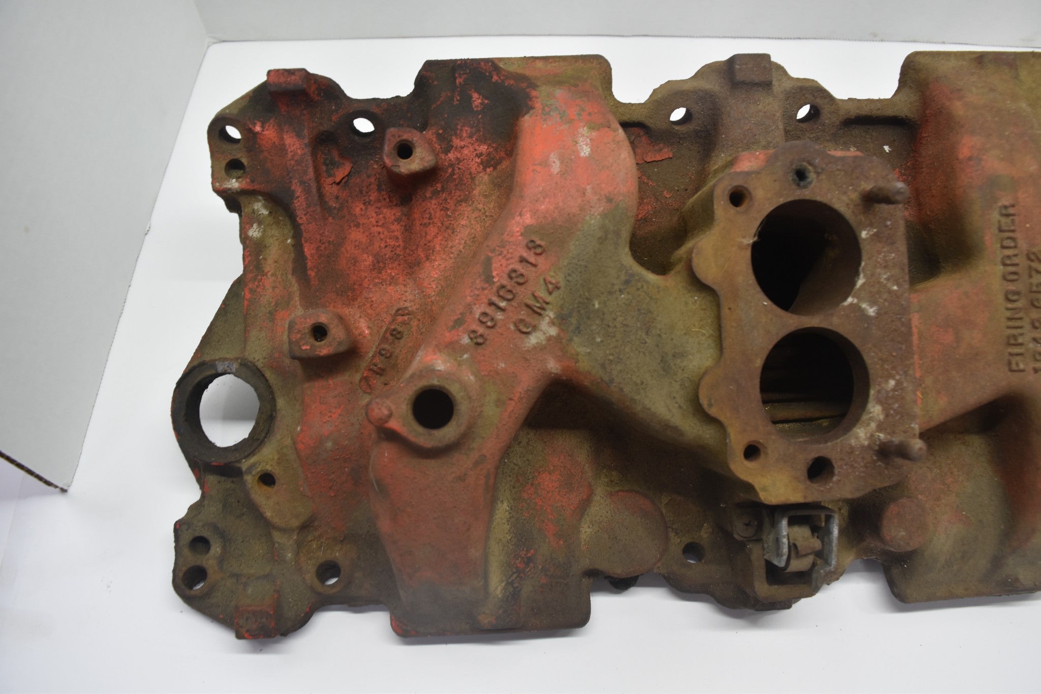 1969 1970 SBC 350 5.7 2 BBL Barrel Cast Iron Intake Manifold 3916313 ...