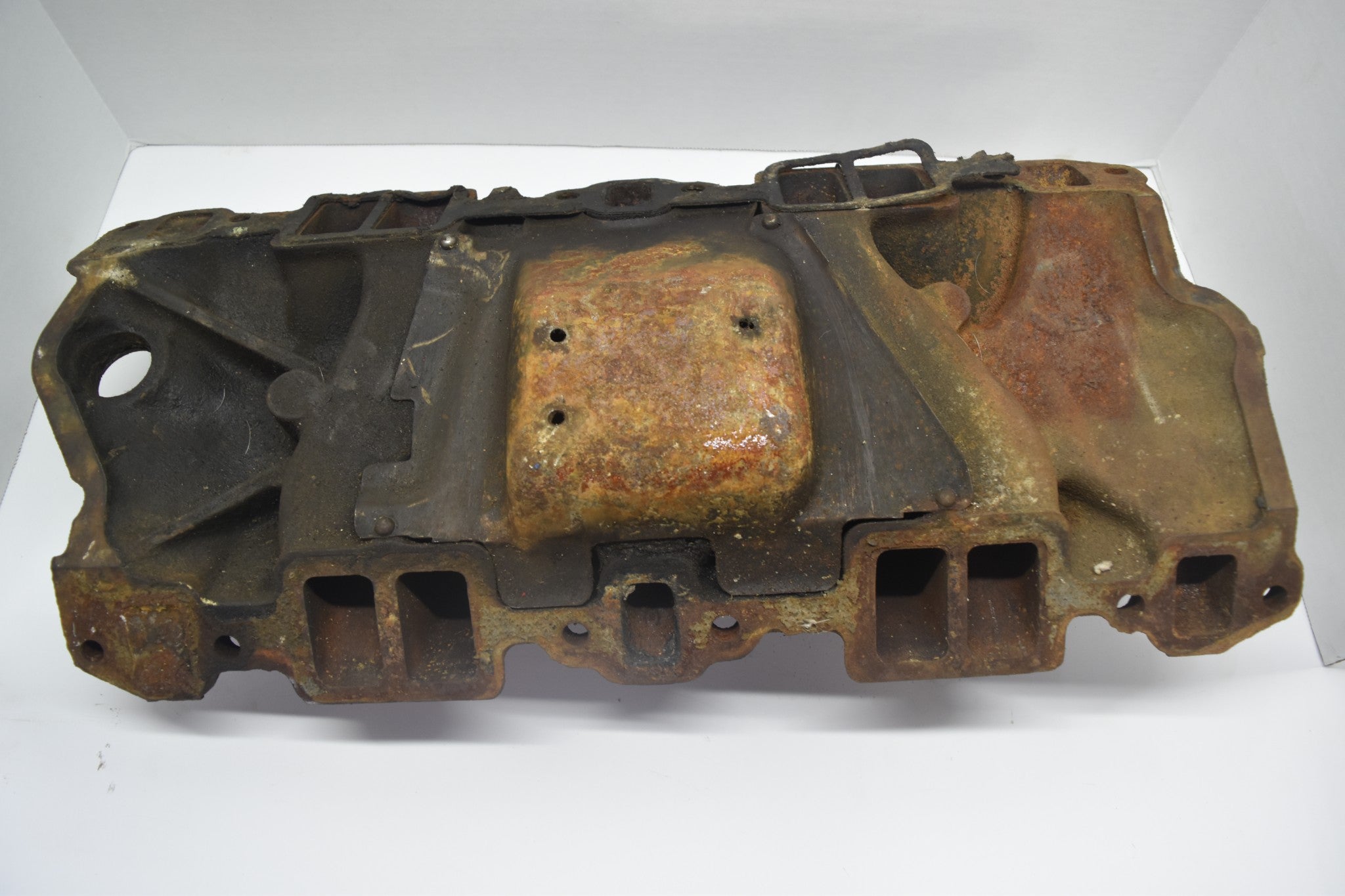 1969 1970 SBC 350 5.7 2 BBL Barrel Cast Iron Intake Manifold 3916313 ...