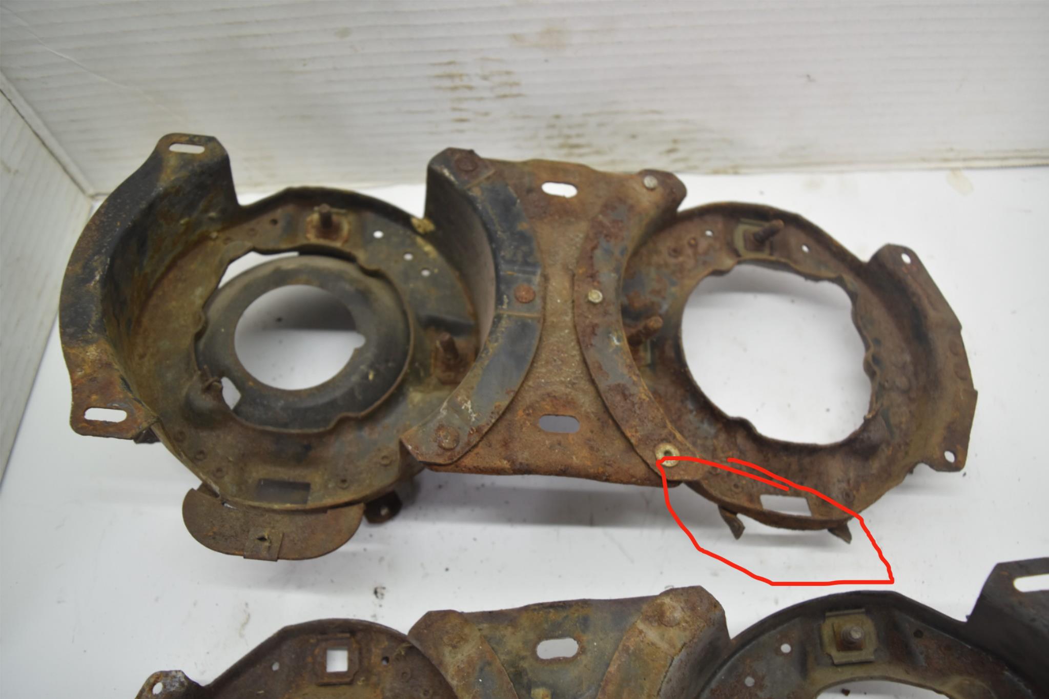 1964 Ford Galaxie Left Right Headlight Bucket Assembly Housing Pair 64 ...