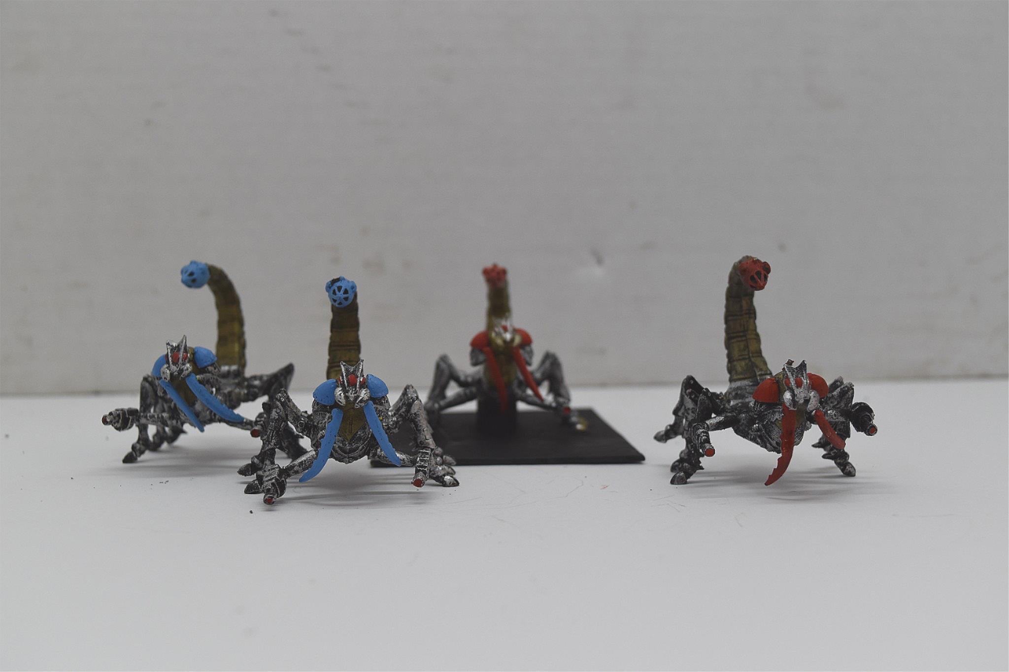 4 METAL Vintage D&D Warhammer 40K Cyborg Robot Scorpion Preying Mantis ...
