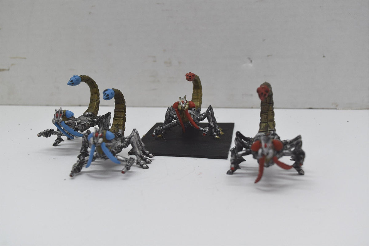 4 METAL Vintage D&D Warhammer 40K Cyborg Robot Scorpion Preying Mantis ...