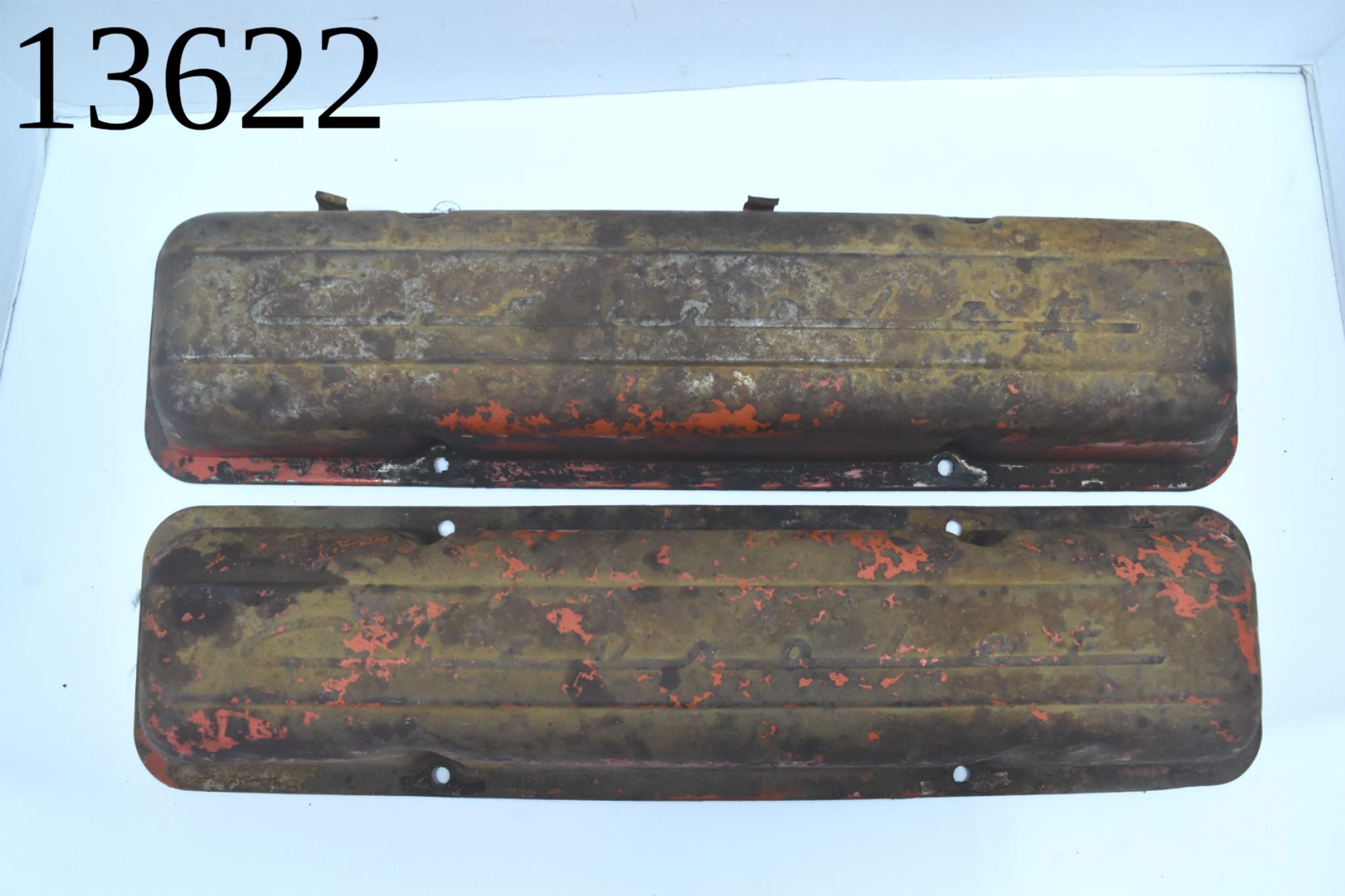 GM Chevrolet Oem Vintage Script Valve Covers Chevy 283 327 350– FatMan's Garage, LLC