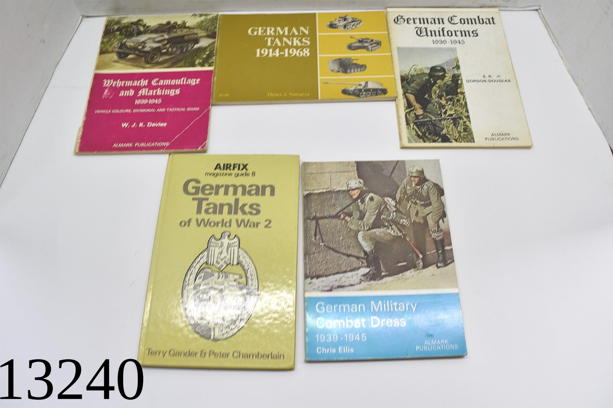 Lot of 5 German WW2 Books Military Dress Uniforms Tanks Camouflage ...