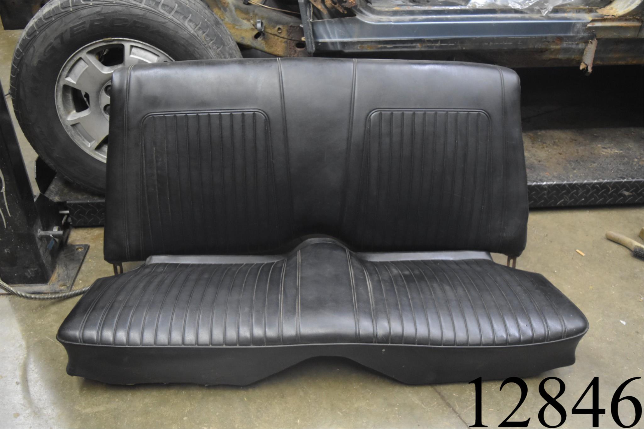 1967 1968 1969 Chevy Camaro Rear Seats Black Standard Long 53" 67 68 6 ...