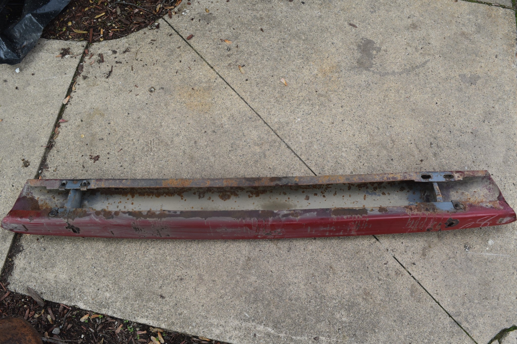 1987 1993 Ford Mustang Foxbody Rear Bumper Crash Bar Insert 87 88 89 9 ...