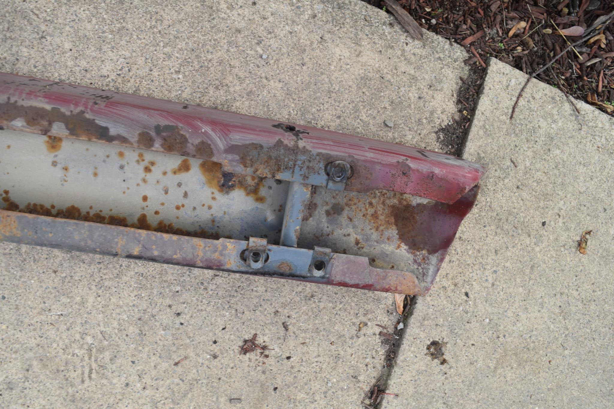 1987 1993 Ford Mustang Foxbody Rear Bumper Crash Bar Insert 87 88 89 9 ...