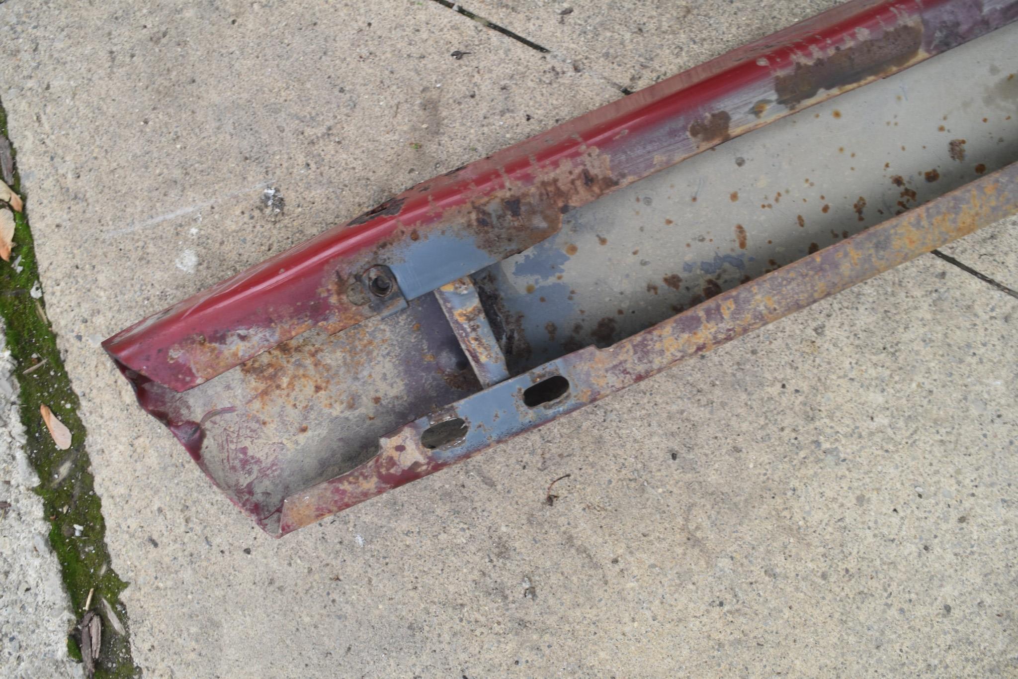1987 1993 Ford Mustang Foxbody Rear Bumper Crash Bar Insert 87 88 89 9 ...