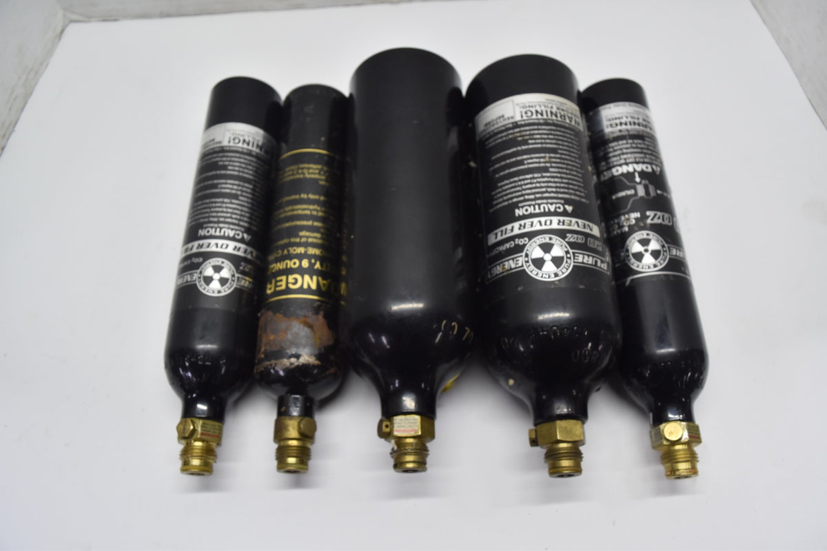 20 oz 9 oz Pure Energy C02 Compressed Air Canister Empty Paint Ball Lo ...