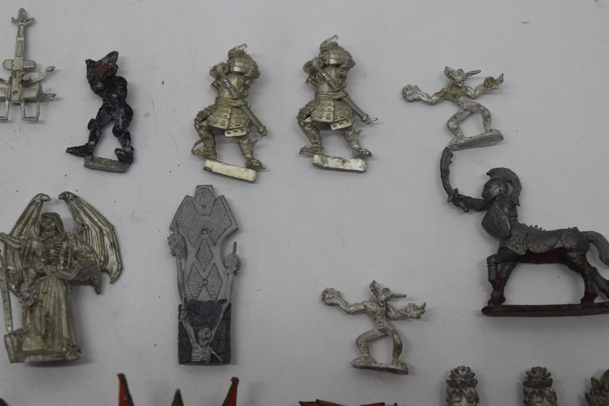 Lot of 17 Assorted Metal Miniatures Reaper Mindtaker D&D Dungeons And ...