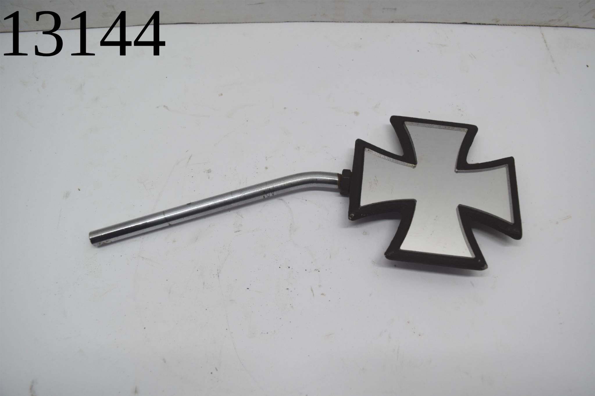 Vintage Iron Cross Motorcycle Mirror Harley Knuckle Pan Shovel Head Ch ...
