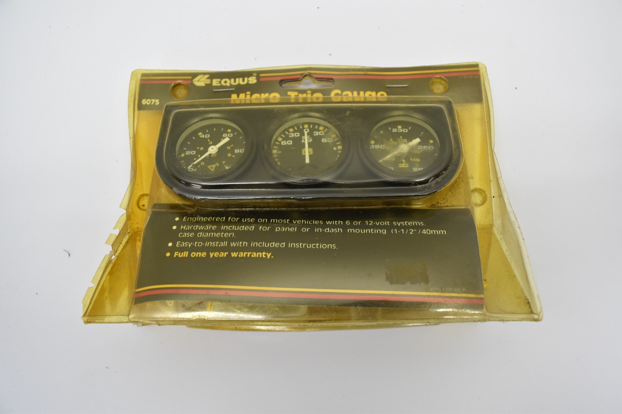 Equus Micro Trio Gauge Triple 40mm 1 1/2 inch Gauges 6075– FatMan's ...