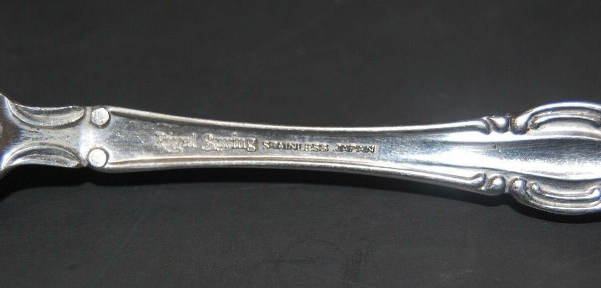 Royal Spring Salad Fork Stainless Flatware Silverware Floral Scroll Ja ...