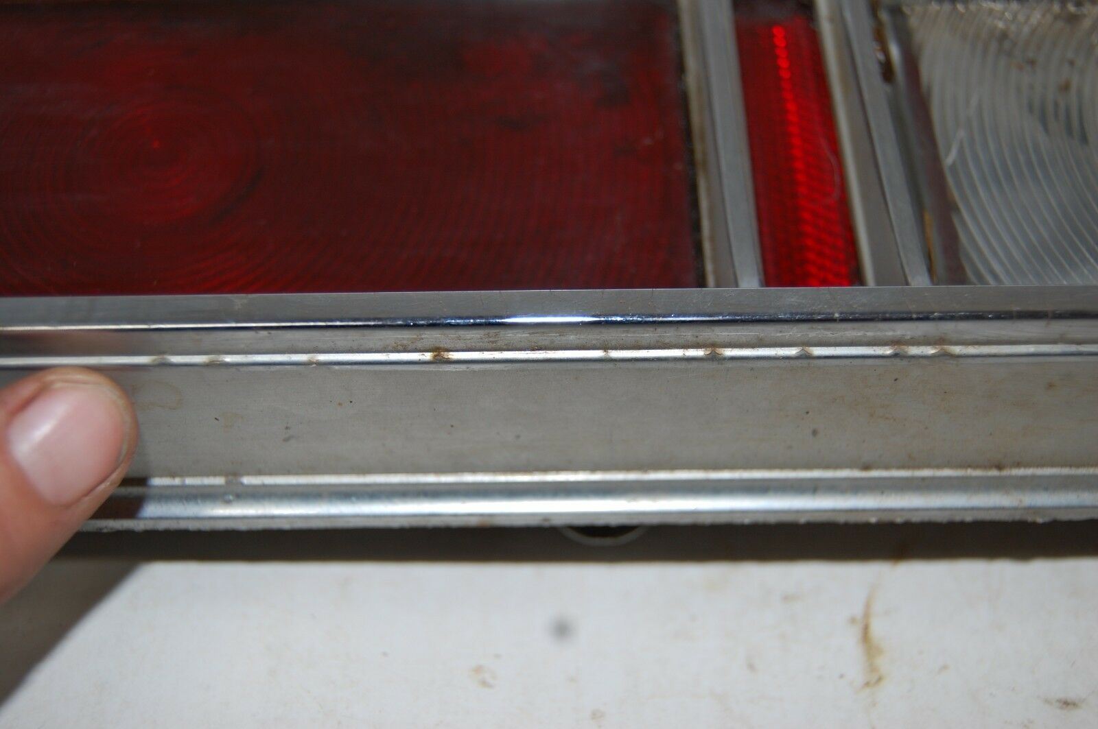 1967 CHEVY IMPALA REAR TAIL LIGHTS ASSEMBLY BEZEL TRIM LENS LEFT HOT R ...