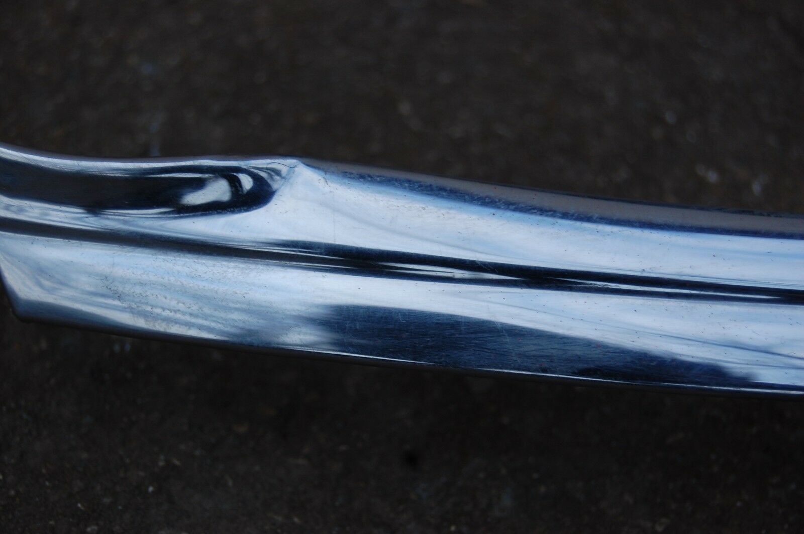 1967 IMPALA SS WINDSHIELD TRIM BOTTOM RIGHT CHROME Moldings VINTAGE PA ...