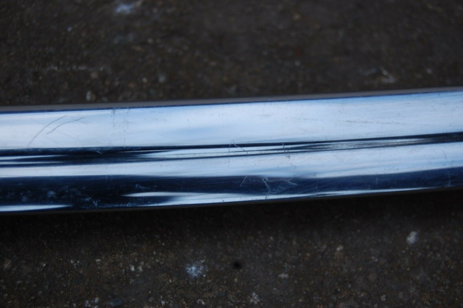 1967 IMPALA SS WINDSHIELD TRIM BOTTOM RIGHT CHROME Moldings VINTAGE PA ...