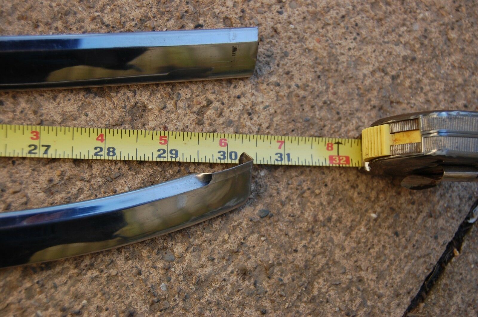 1967 IMPALA WINDSHIELD TRIM CHROME Moldings VINTAGE PART 67 BOTTOM 2 T ...