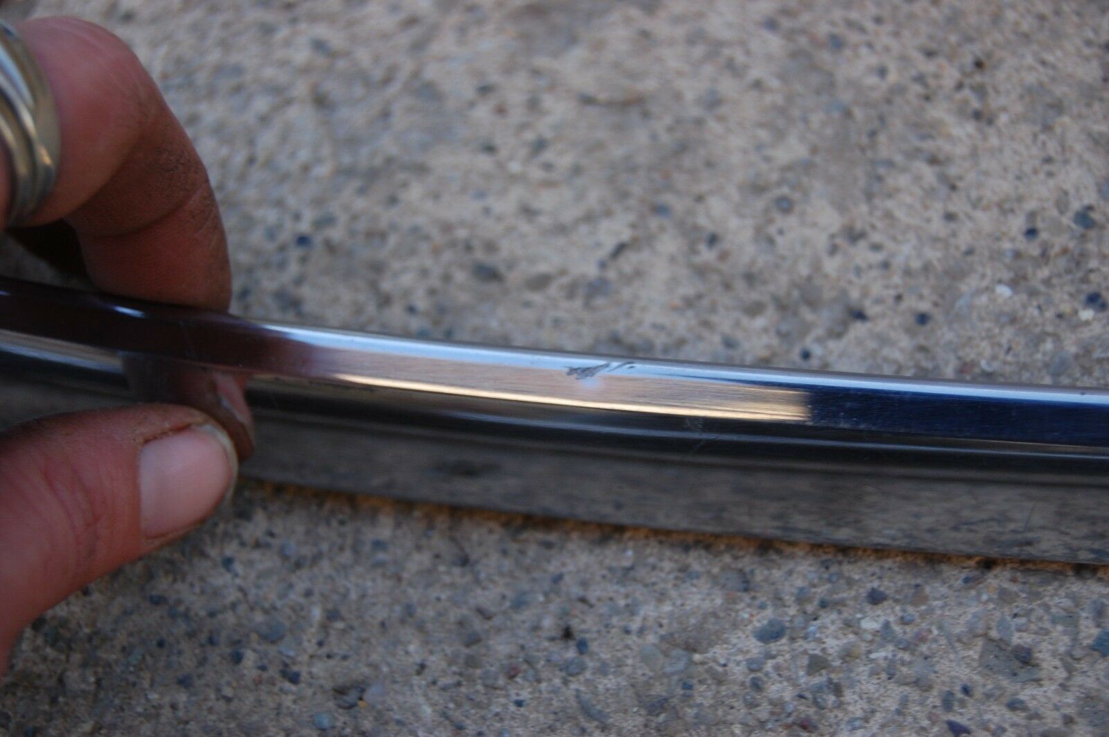 1967 IMPALA WINDSHIELD TRIM CHROME Moldings VINTAGE PART 67 BOTTOM 2 T ...