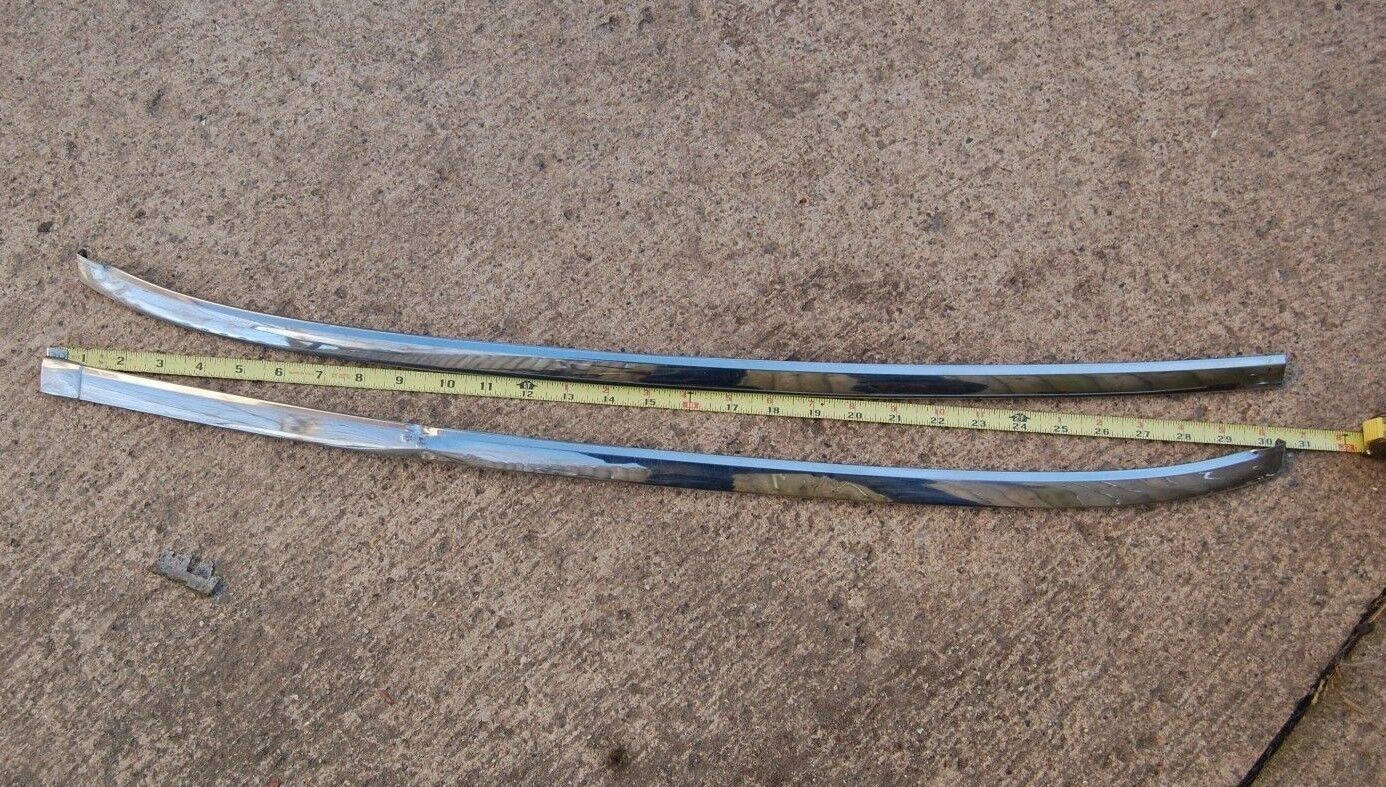 1967 IMPALA WINDSHIELD TRIM CHROME Moldings VINTAGE PART 67 BOTTOM 2 T ...