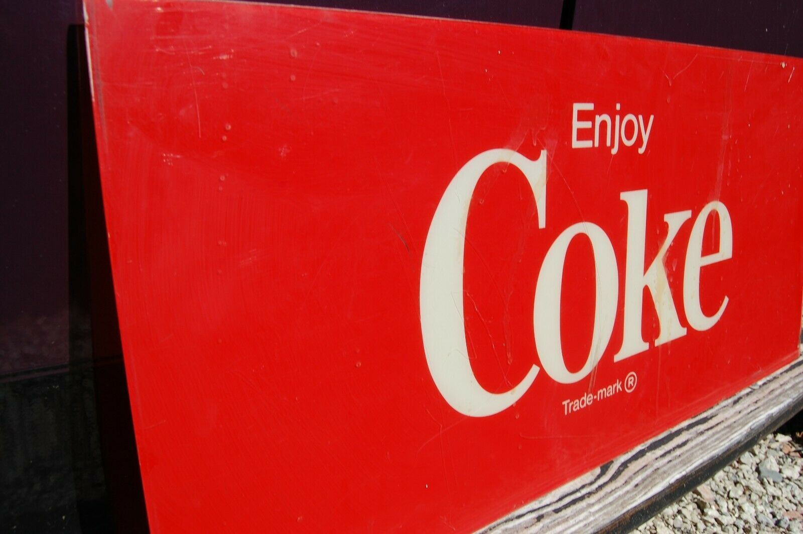 Vintage Enjoy Coke Store Sign 35" x 16" Coca Cola Advertisement– FatMan ...
