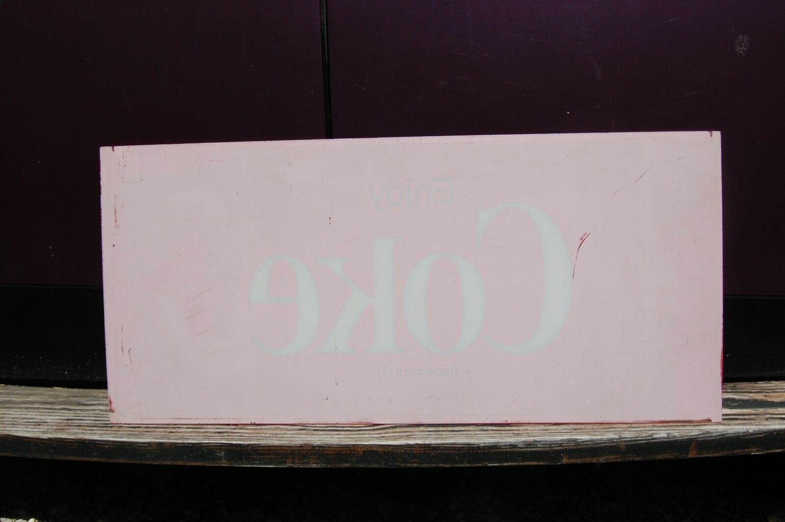 Vintage Enjoy Coke Store Sign 35" x 16" Coca Cola Advertisement– FatMan ...