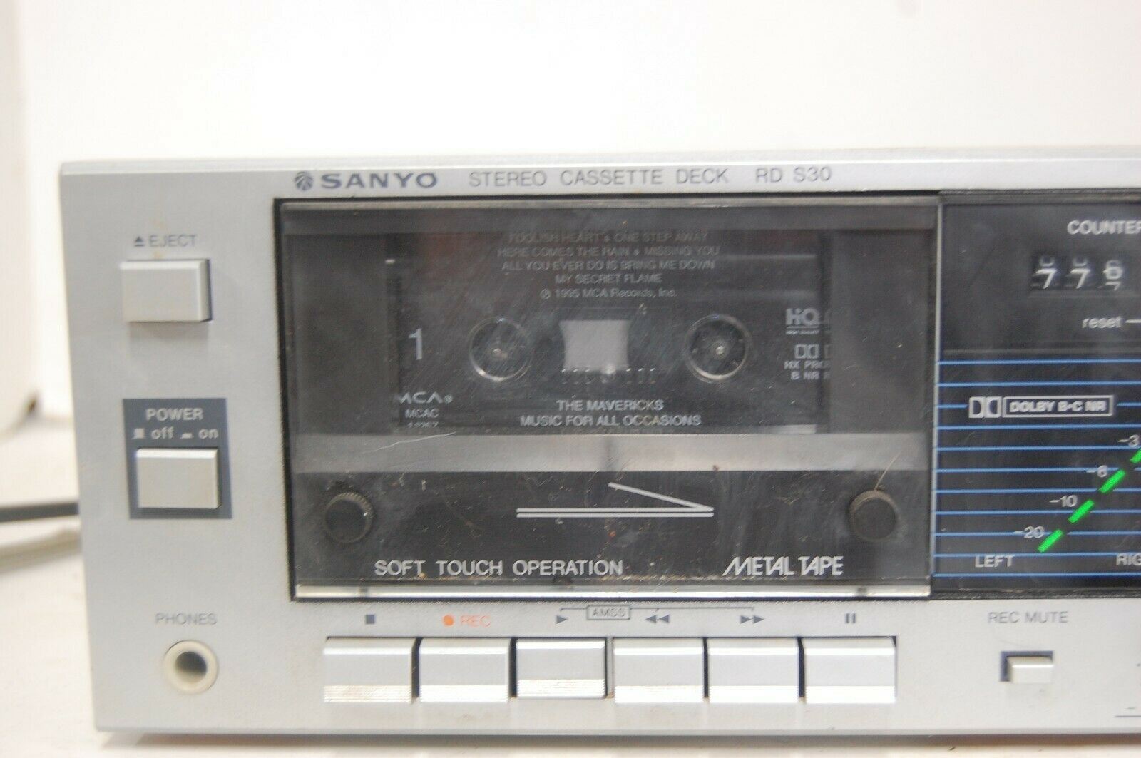 VINTAGE SANYO CASSETTE DECK RD-S30– FatMan's Garage, LLC