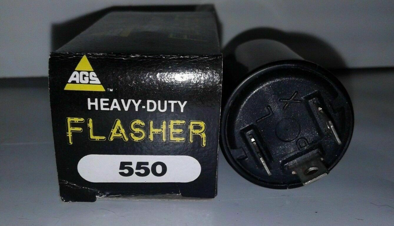 AGS Heavy Duty Flasher #550 12V 3-Terminal-Prong Turn Signal Flasher B ...