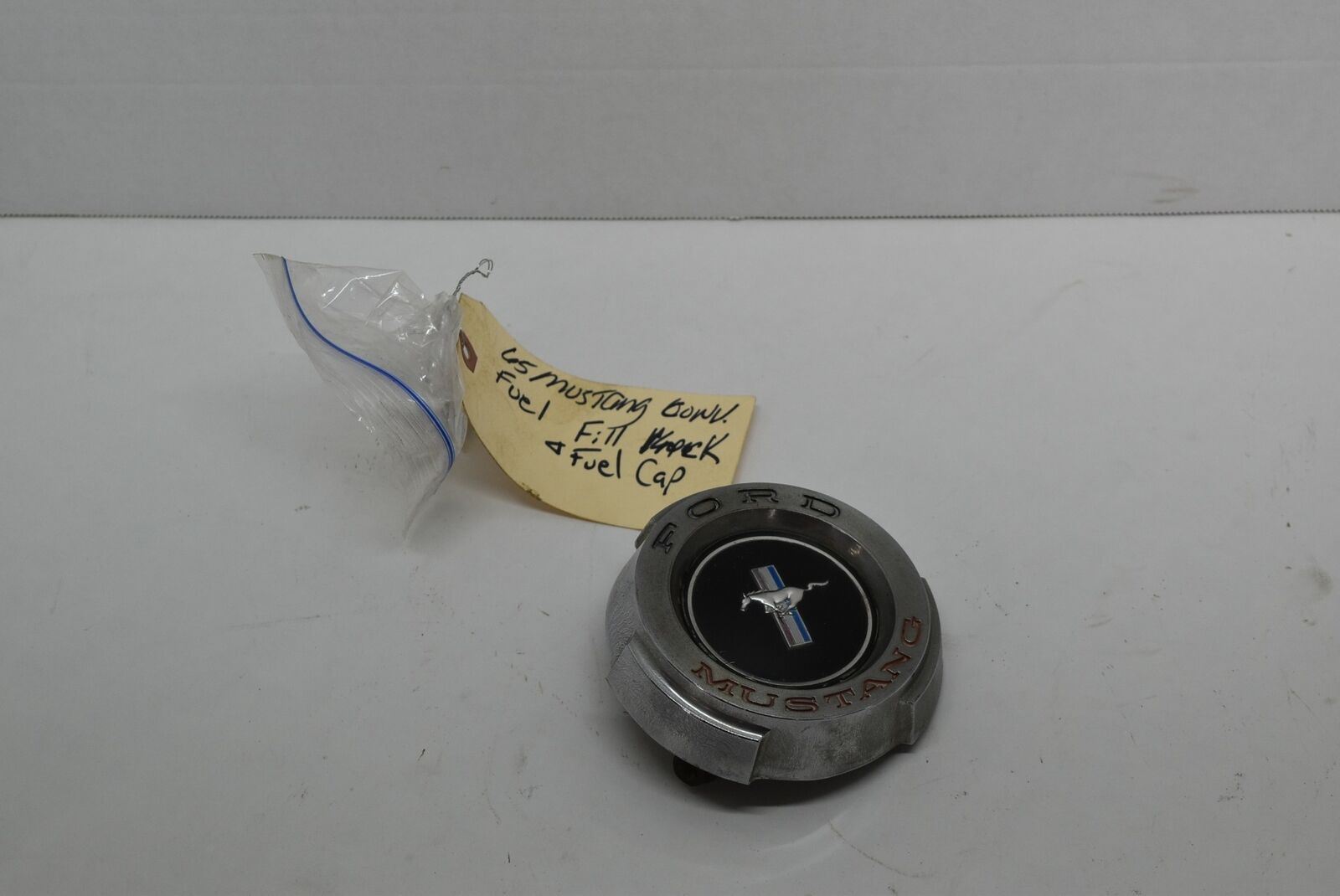 65 66 Ford Mustang Fuel Gas Cap w/ Lock Ring With Bolts Fuel Funnel 19 ...