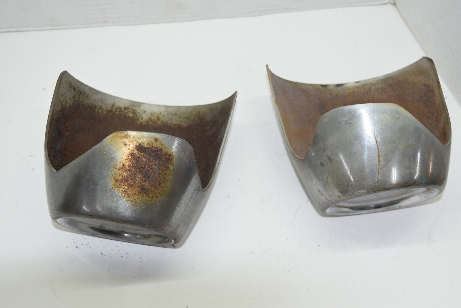 1957 57 CHEVY CHEVROLET BEL AIR 150 210 FRONT BUMPER GUARDs Bullets bu ...