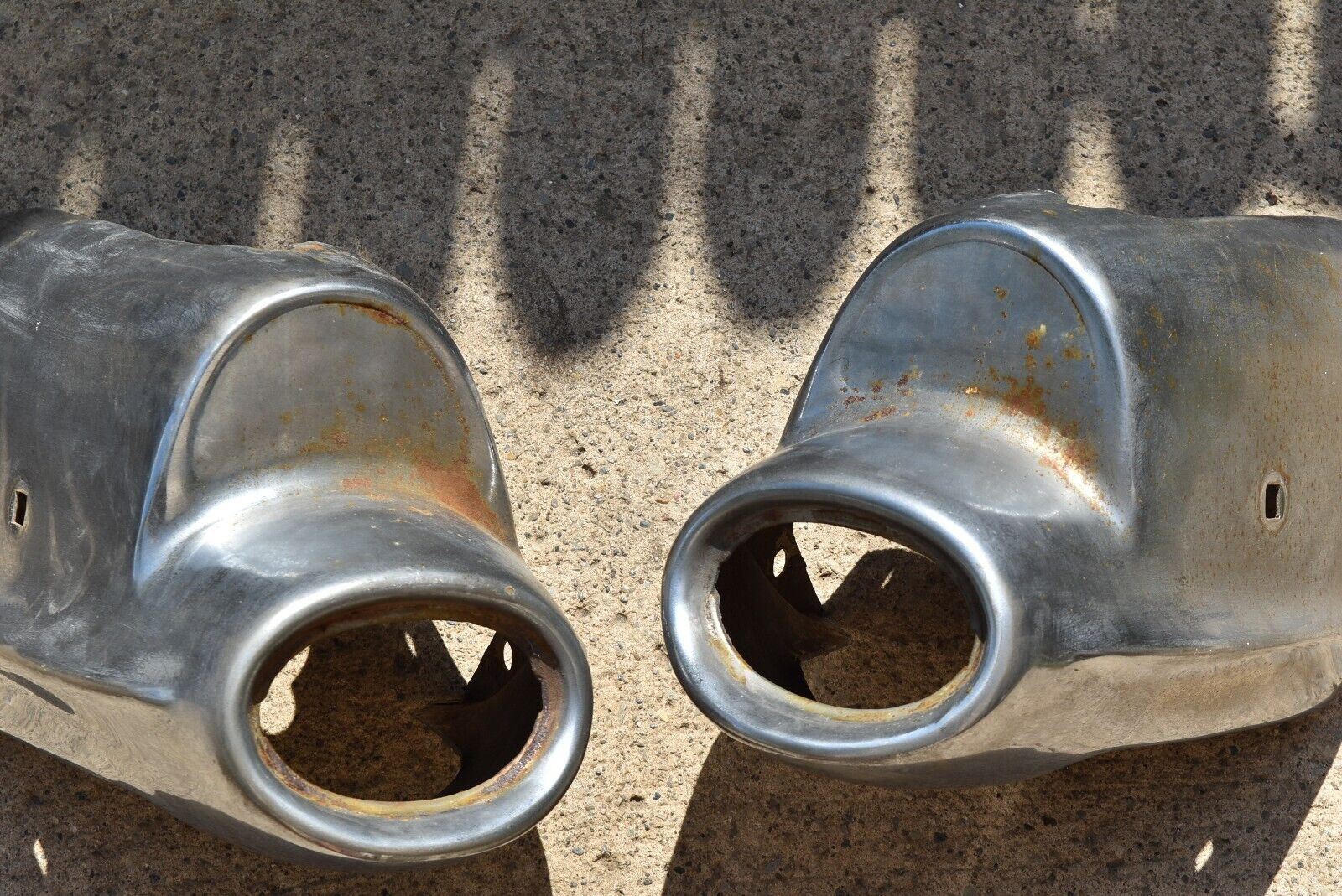 57 Chevy Rear Bumper Ends 1957 Chevrolet series 3 Canada Original Set ...