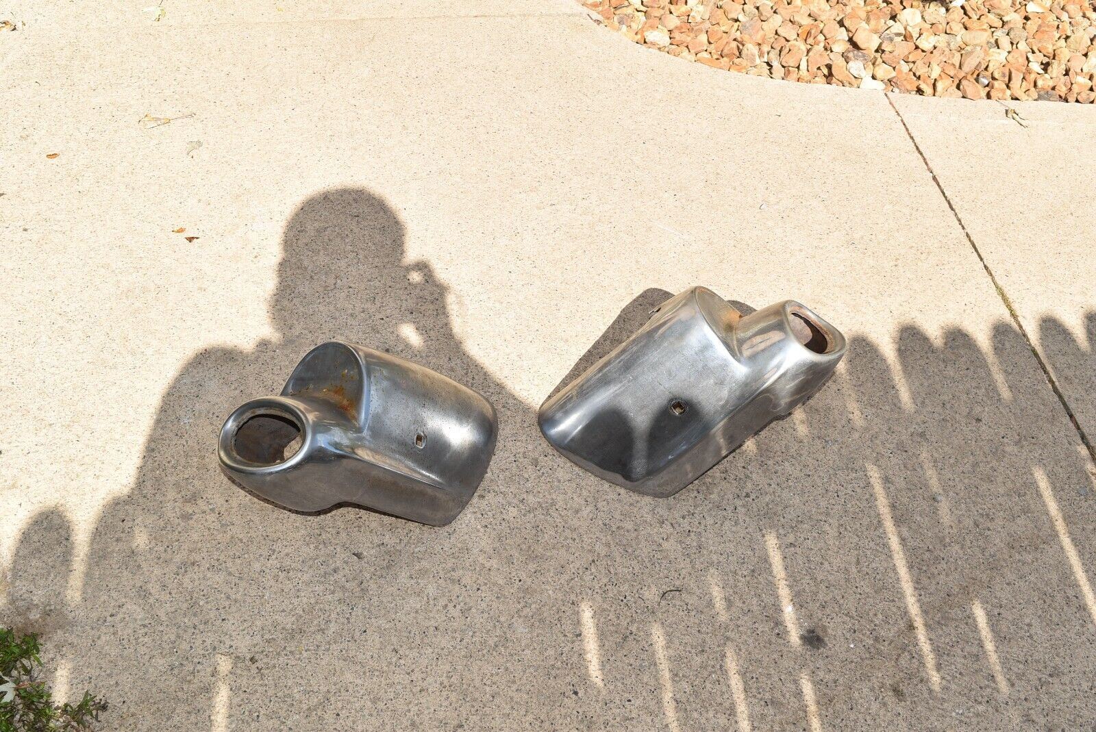 57 Chevy Rear Bumper Ends 1957 Chevrolet series 3 Canada Original Set ...