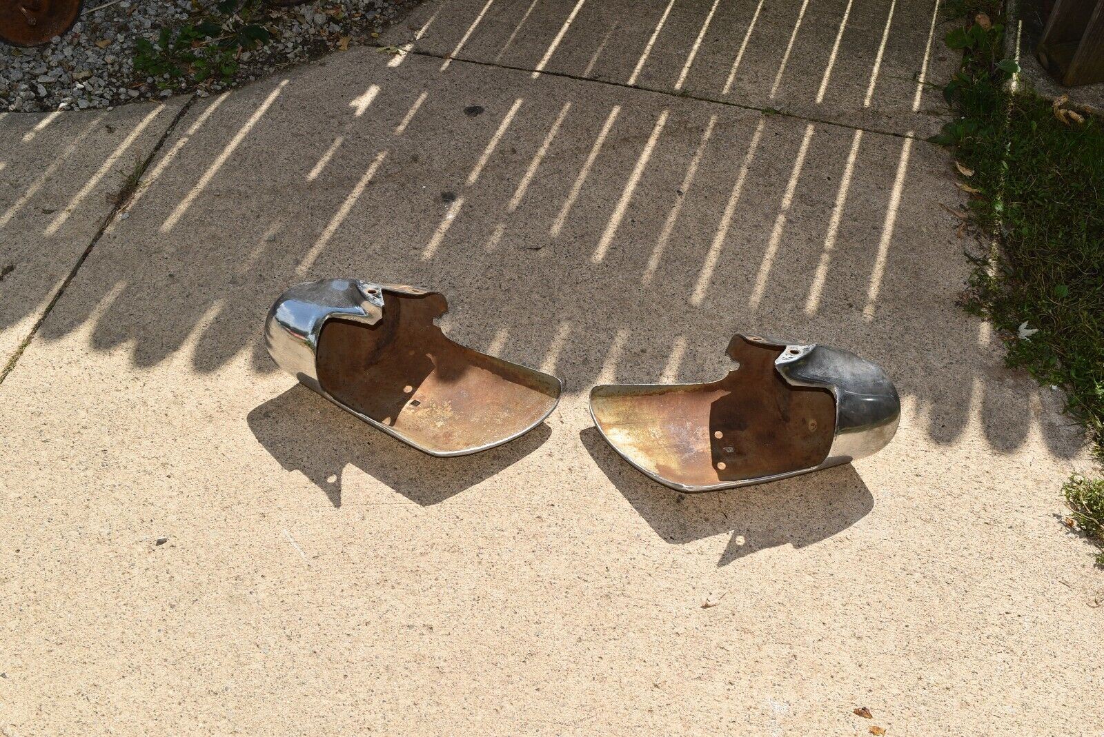 57 Chevy Rear Bumper Ends 1957 Chevrolet series 3 Canada Original Set ...