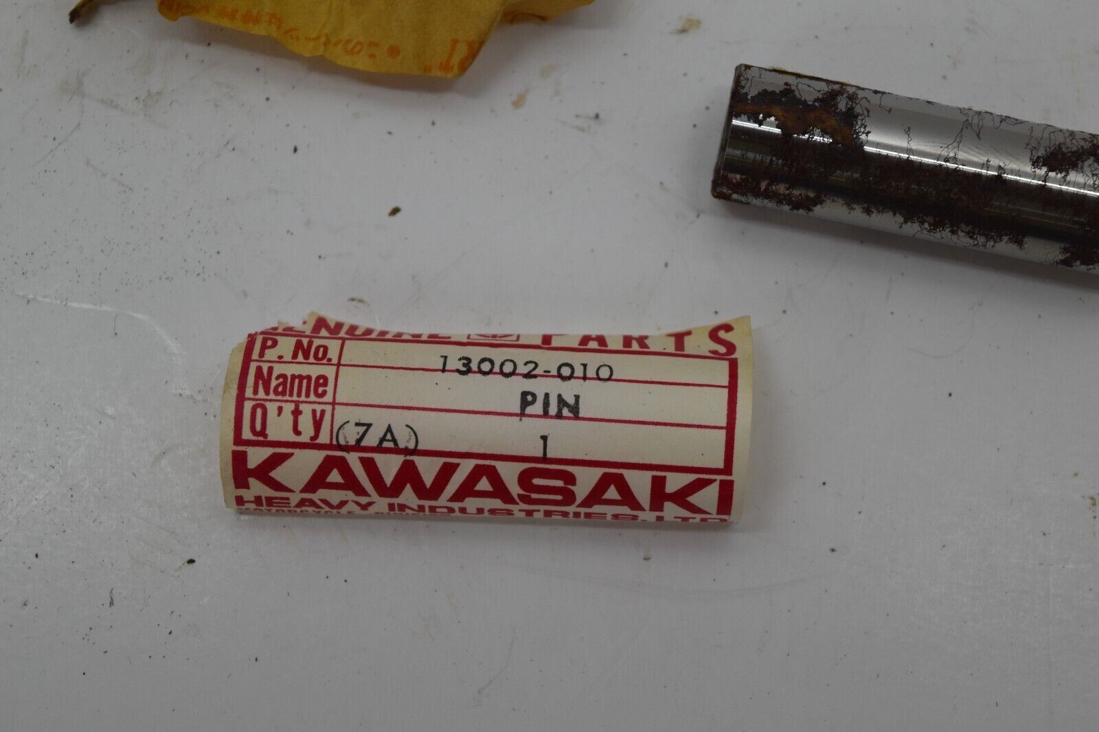 Kawasaki NOS NEW 13002-010 Piston Pin H1 A7 F3 KH KH500 Mach III Aveng ...