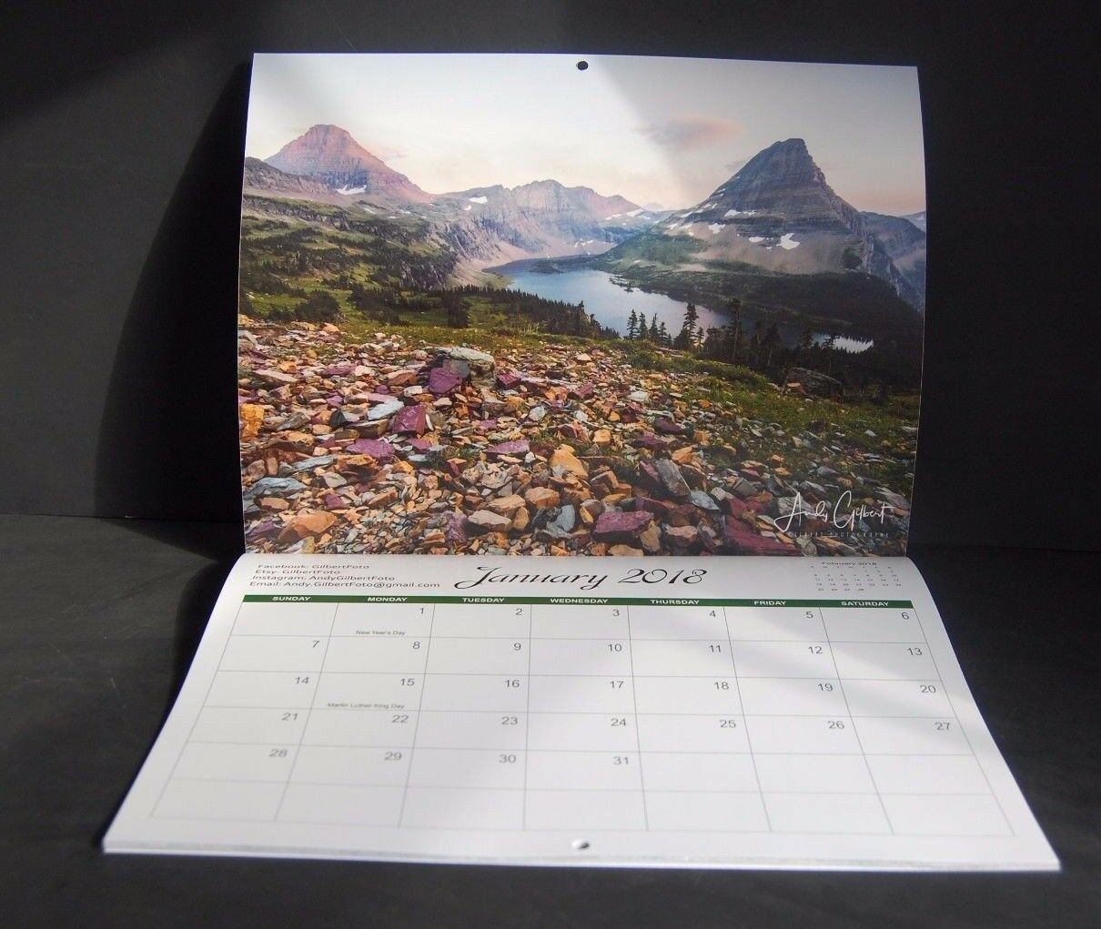 2018 Scenic Hanging Wall Calendar From Gilbert Photography Sunsets Wat ...