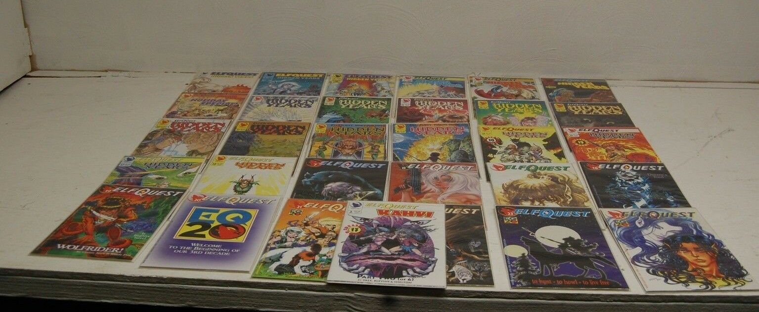 Elf Quest Hidden Years Kahvi Comic Series 1- 24 Bagged & Boarded MNM T ...