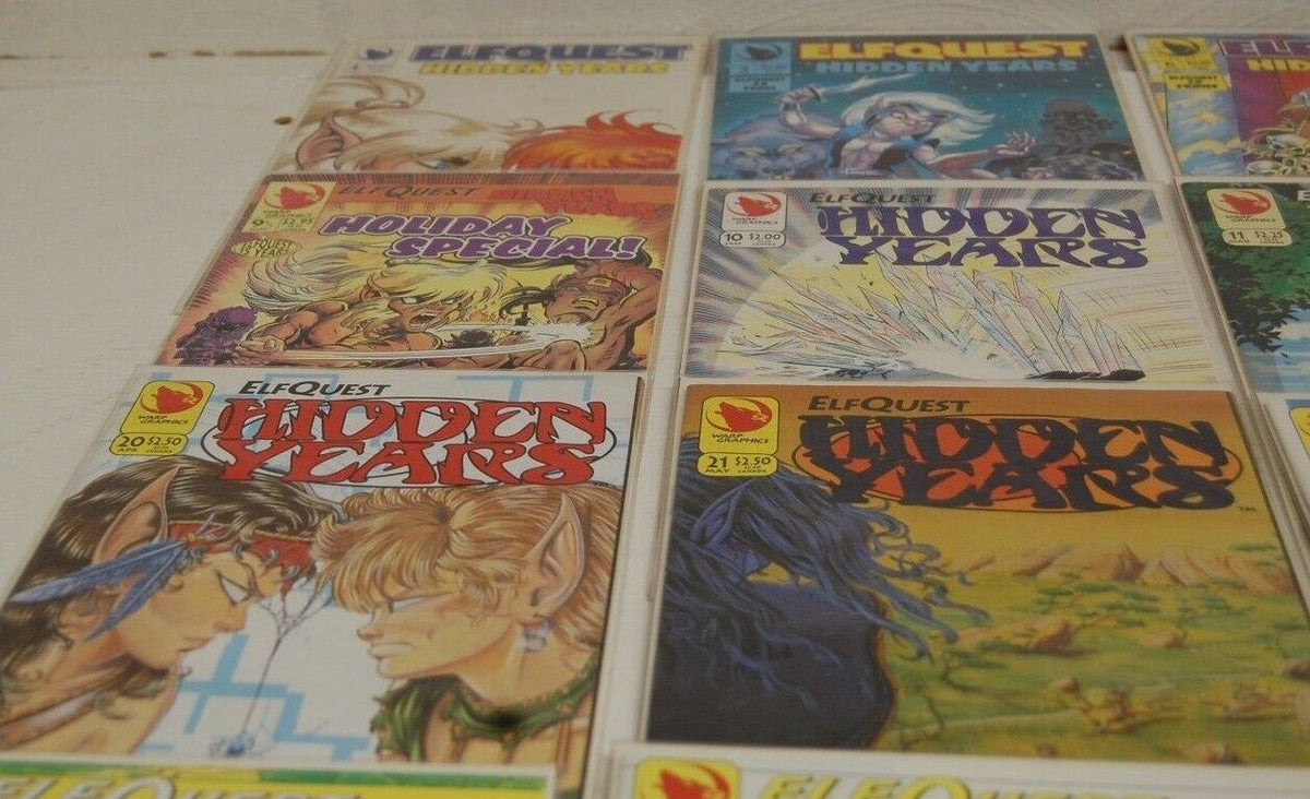 Elf Quest Hidden Years Kahvi Comic Series 1- 24 Bagged & Boarded MNM T ...