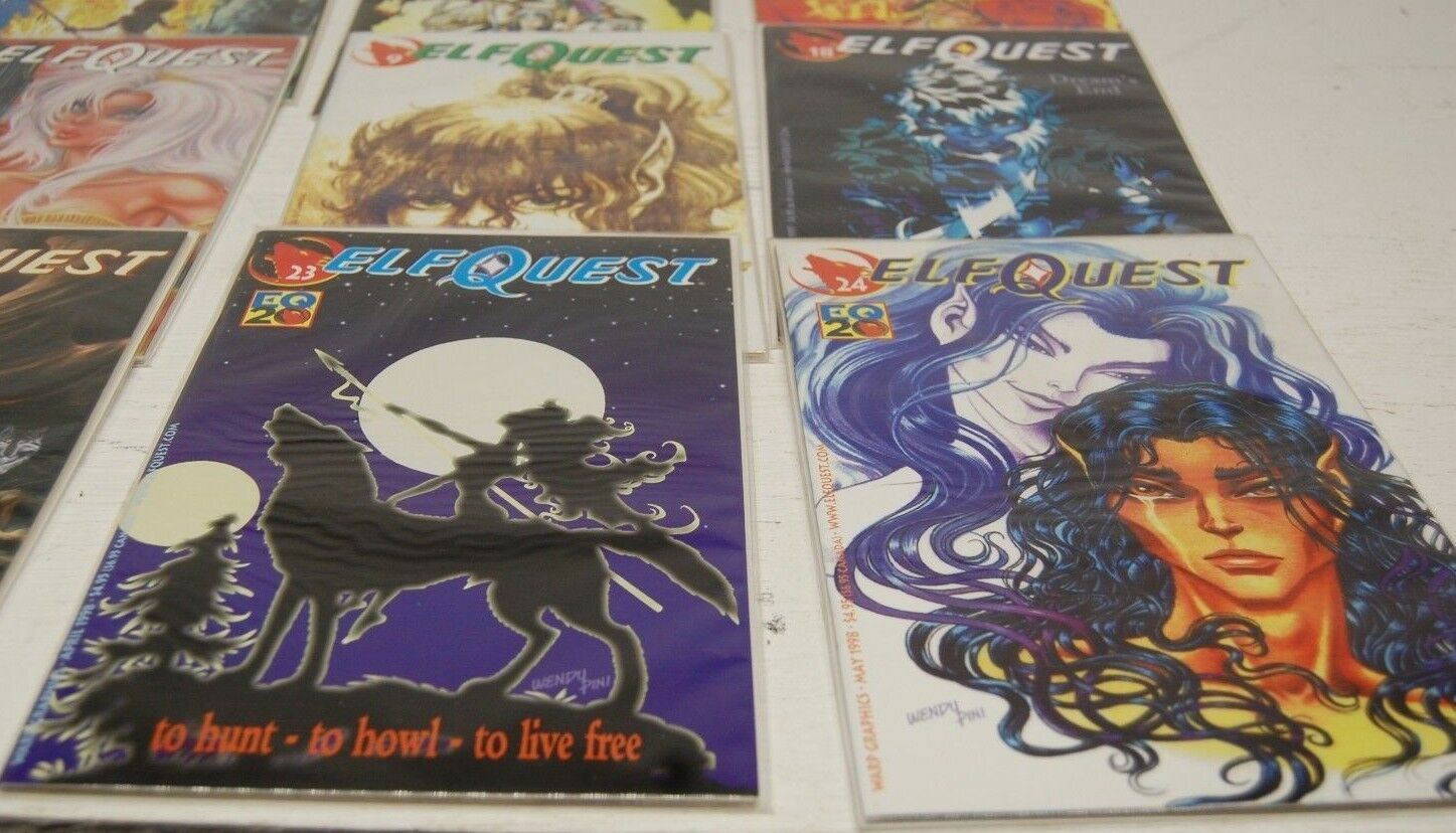 Elf Quest Hidden Years Kahvi Comic Series 1- 24 Bagged & Boarded MNM T ...