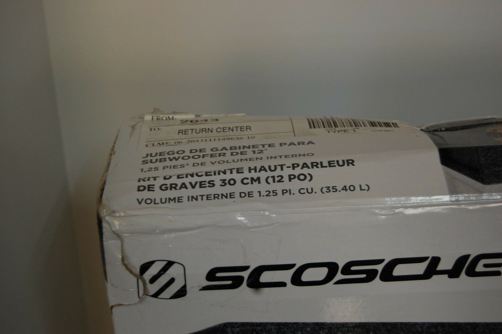 Scosche Single 12" Subwoofer Enclosure Kit Improved Bass Car Audio Spe ...