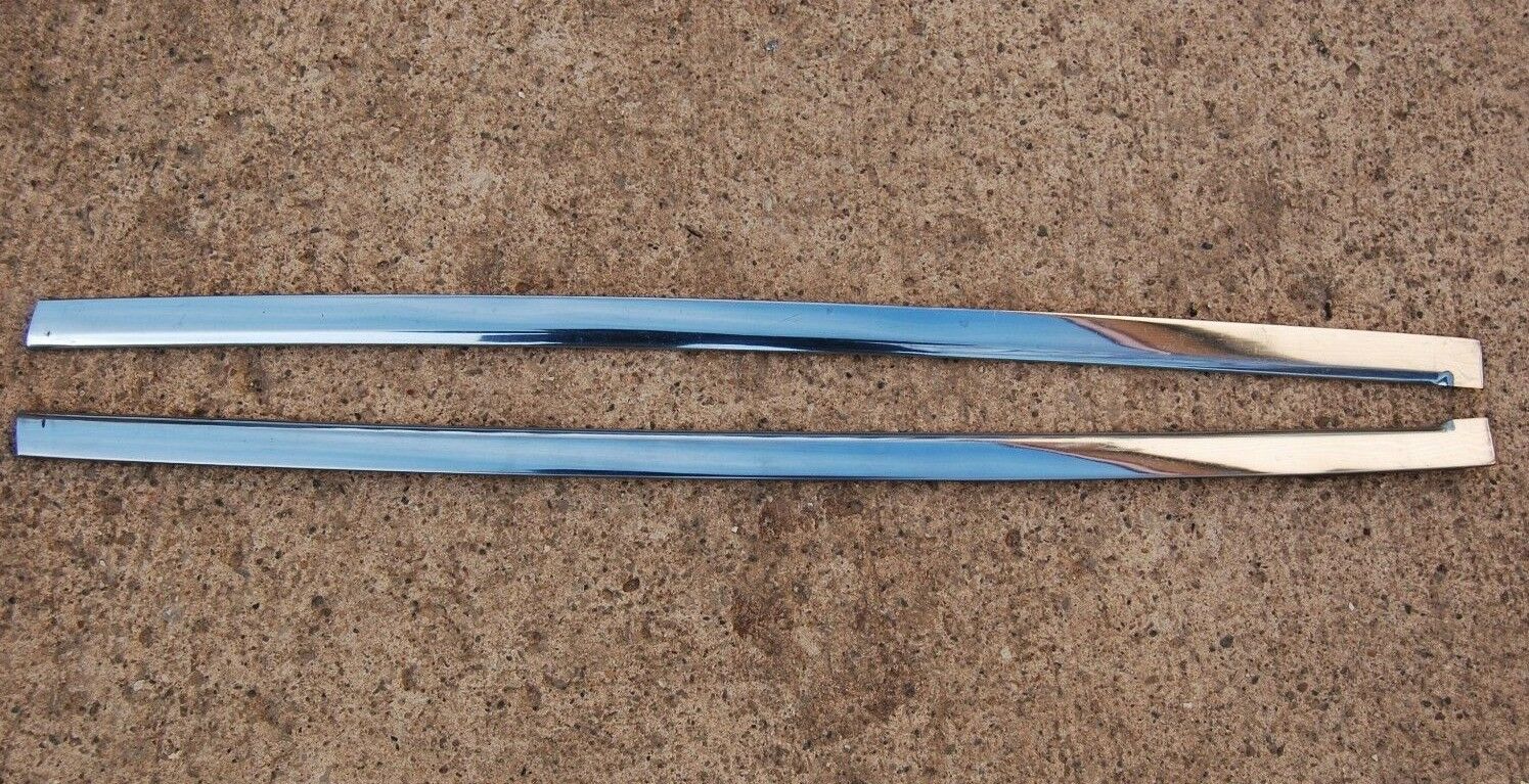1967 IMPALA WINDSHIELD TRIM LH & RH WINDOW CHROME Moldings VINTAGE PAR ...