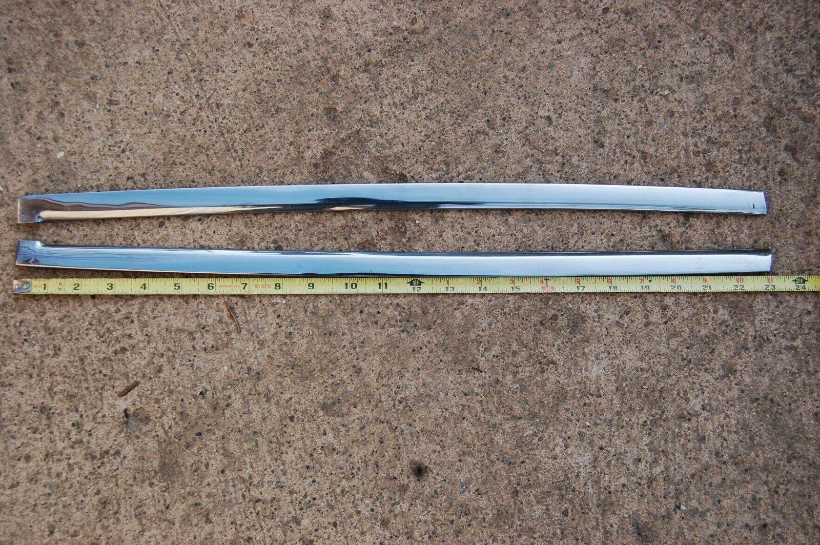 1967 IMPALA WINDSHIELD TRIM LH & RH WINDOW CHROME Moldings VINTAGE PAR ...