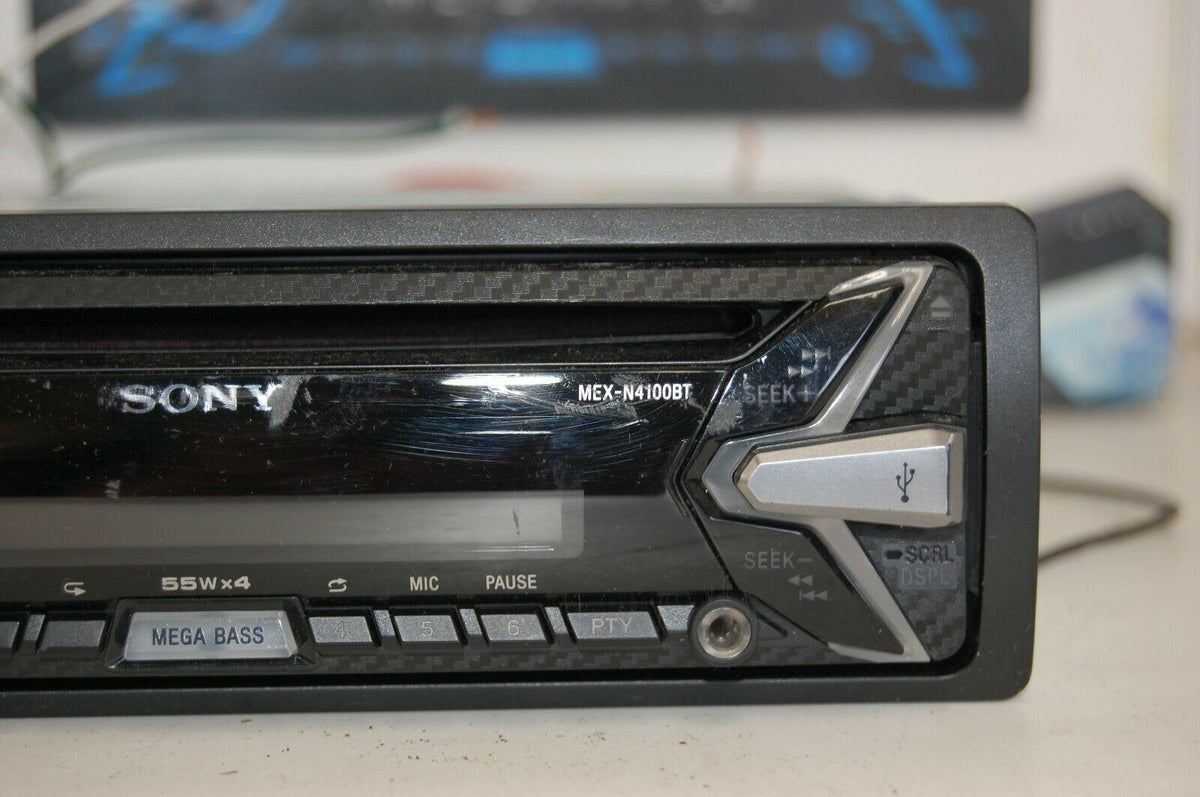 SONY MEX-N4100BT AUDIO SYSTEM Bluetooth CD Car Stereo Radio USB Aux An ...