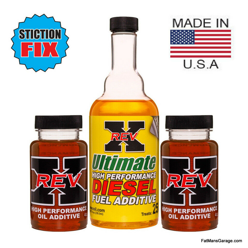 REV-X Ultimate Diesel Fuel Additive Stiction Fix Kit Oil Additive Fuel ...