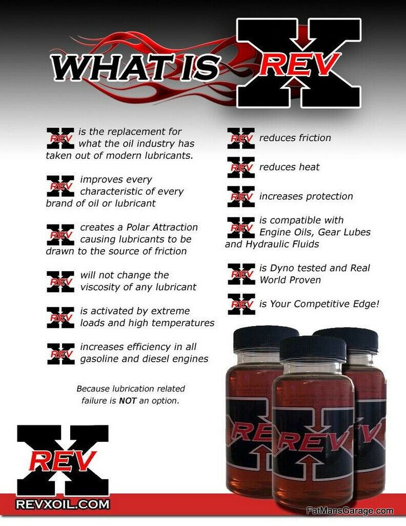 REV-X Ultimate Diesel Fuel Additive Stiction Fix Kit Oil Additive Fuel ...