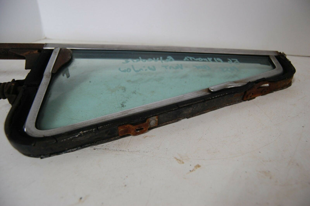 1956 PLYMOUTH BELVEDERE RS VENT WINDOW ASSEMBLY W/ GLASS SOLEX HERCULI ...